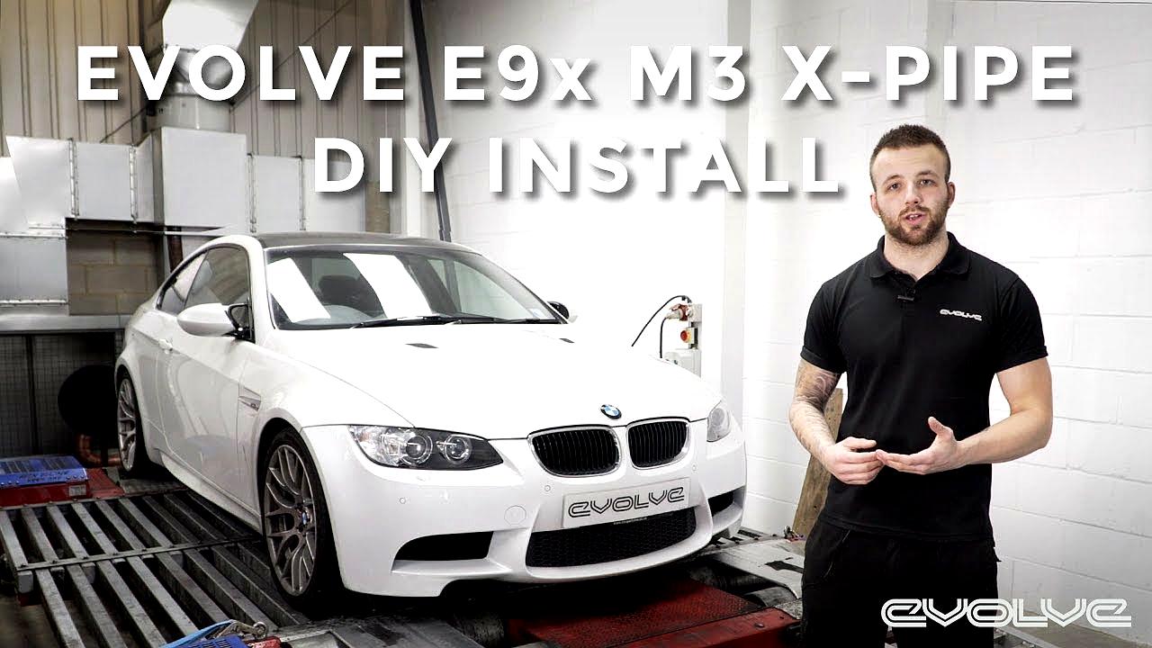 How to install E90 E92 M3 X Pipe Install DIY Evolve Automotive