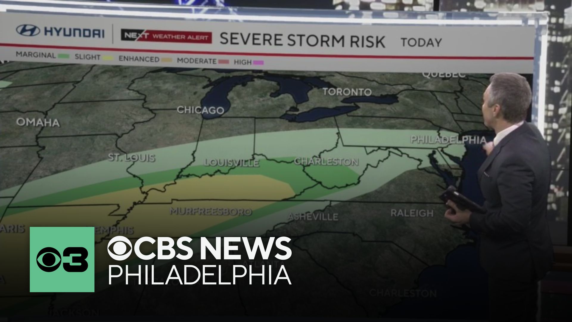 Scattered storms Friday morning in Philadelphia region