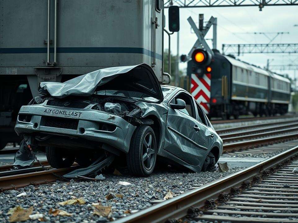 One dead as car collides with train at level crossing in Auckland