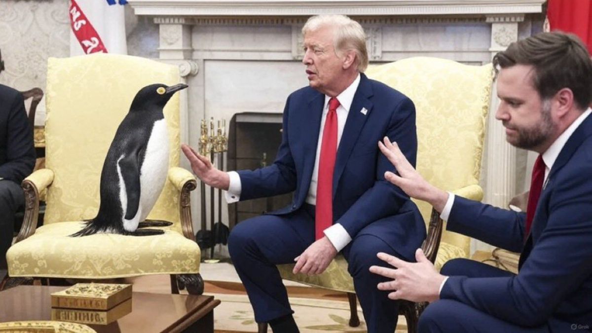 'We Don't Even Trade With Your Country': Penguin Memes Flood X As Trump ...