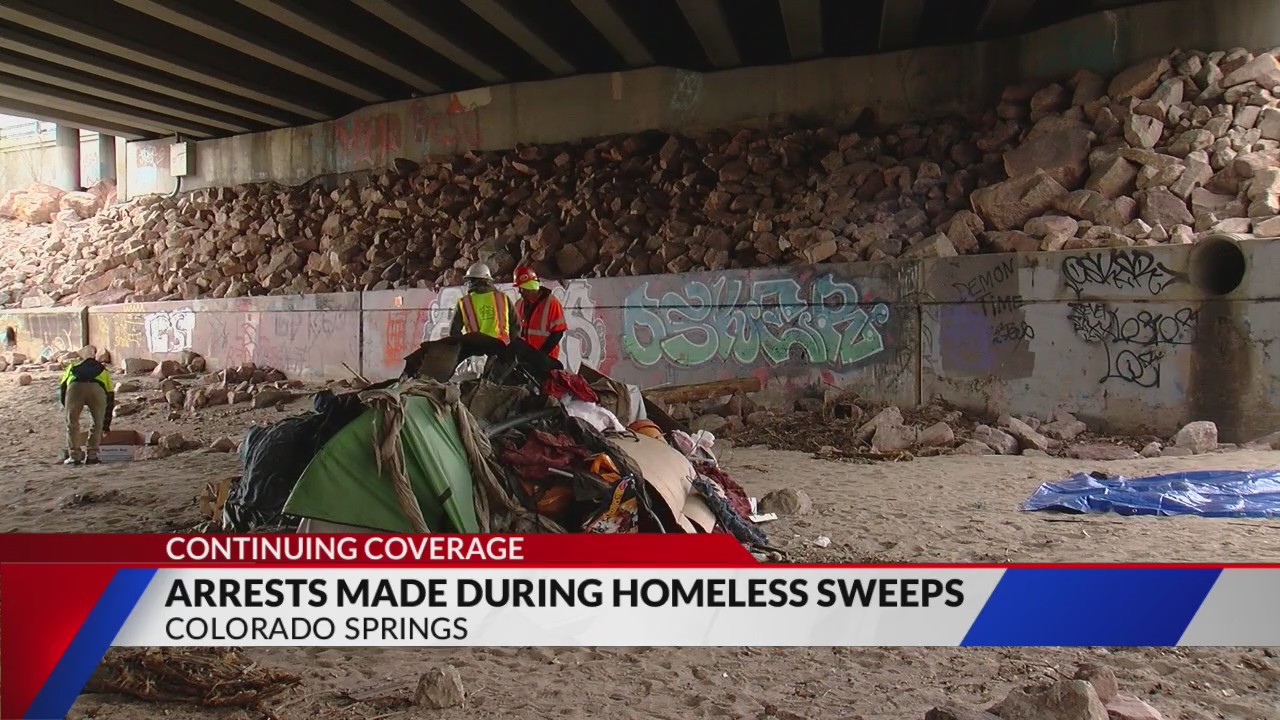 65 arrests made during homeless sweeps