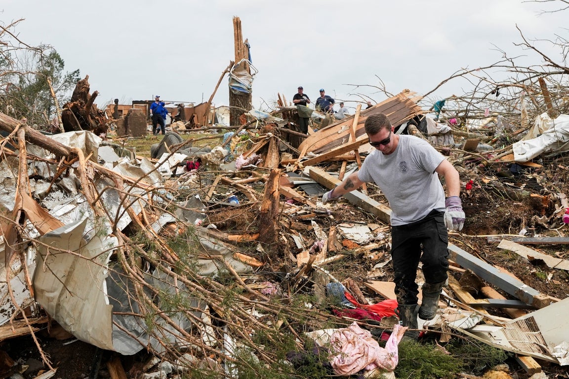 Brutal photos show heavy damage following tornadoes, severe weather ...