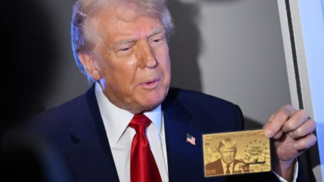 First Look of Trump's Gold Card: The 'Trump card' has his face ...