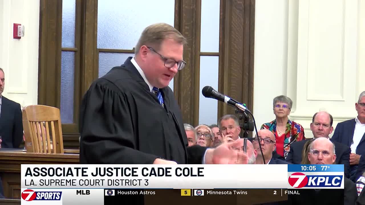 SWLA’s Cade Cole sworn in to La. Supreme Court