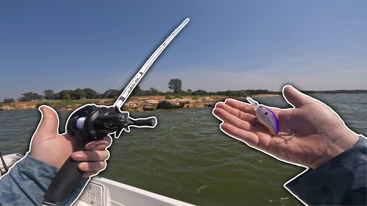 Cranking Rocks for AGGRESSIVE Summer Bass! (Bass Fishing Lake Grapevine ...