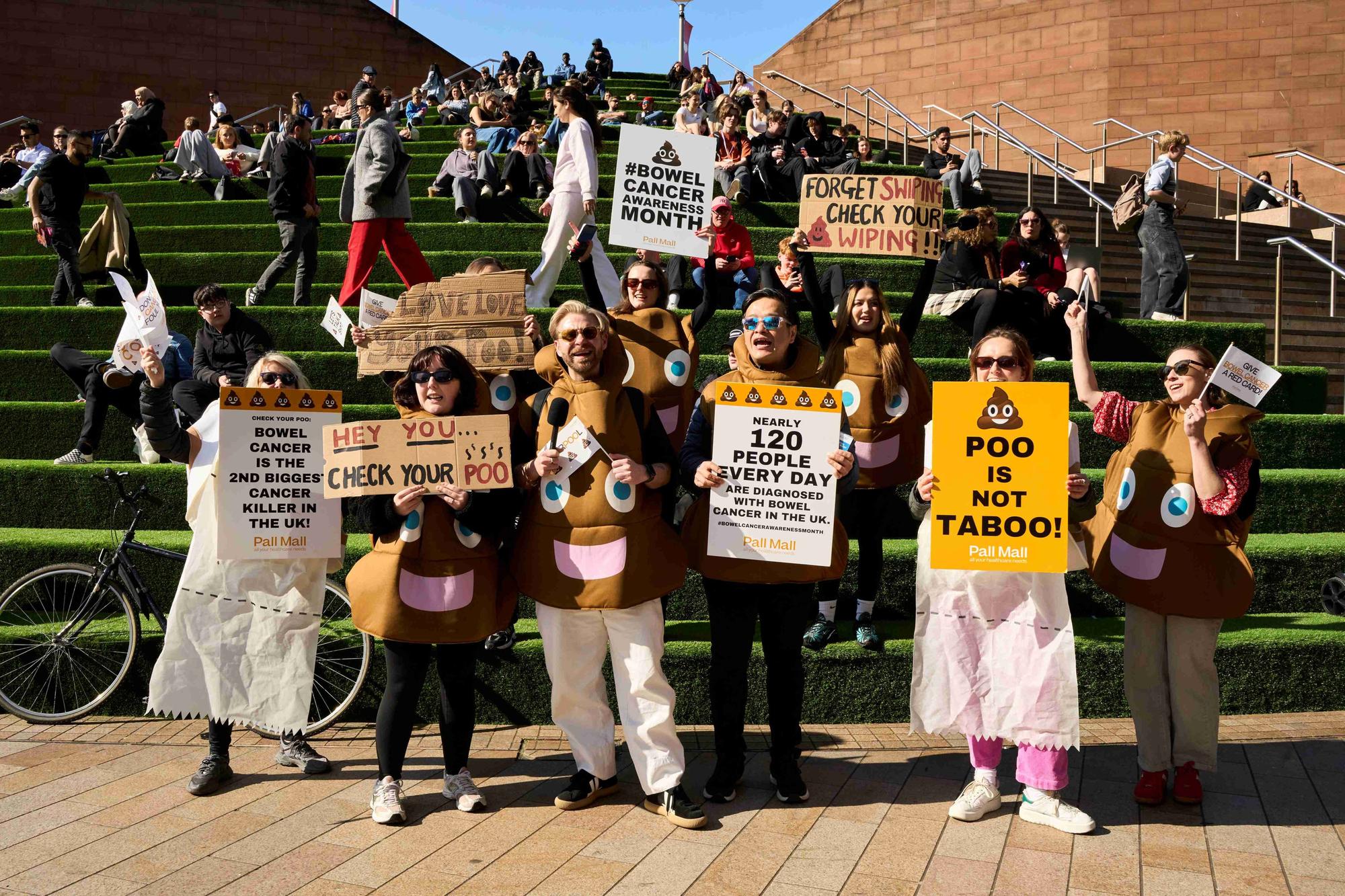 Pall Mall’s Dirty Protest hits Merseyside to raise bowel cancer awareness