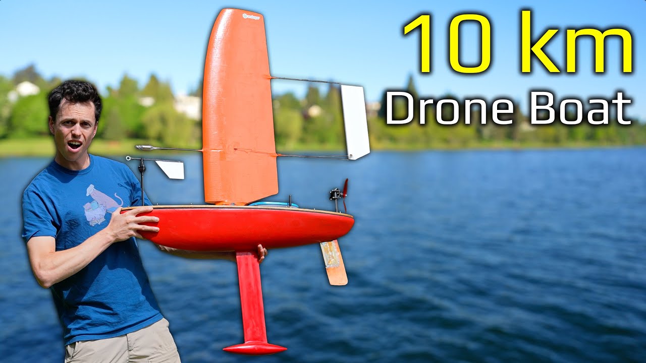 I Sent My Drone Sailboat on a Long Distance Mission