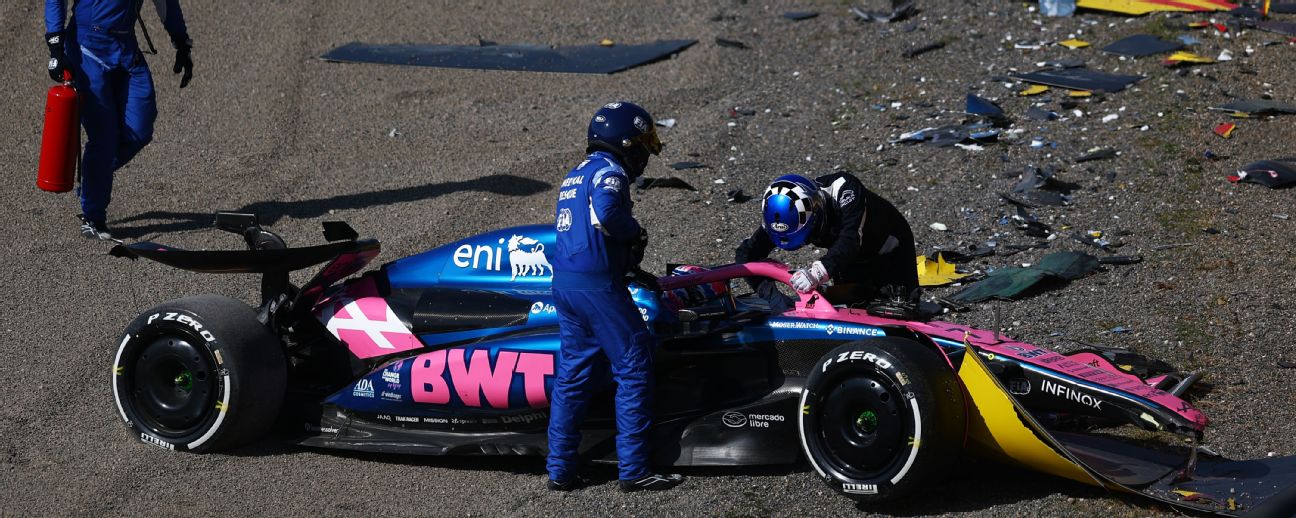 Alpine's Jack Doohan escapes bad injury after F1 crash