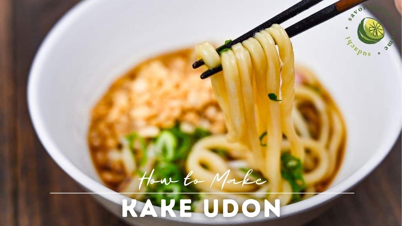 Simple Udon Soup Recipe – Basic Japanese Kake Udon 🍜