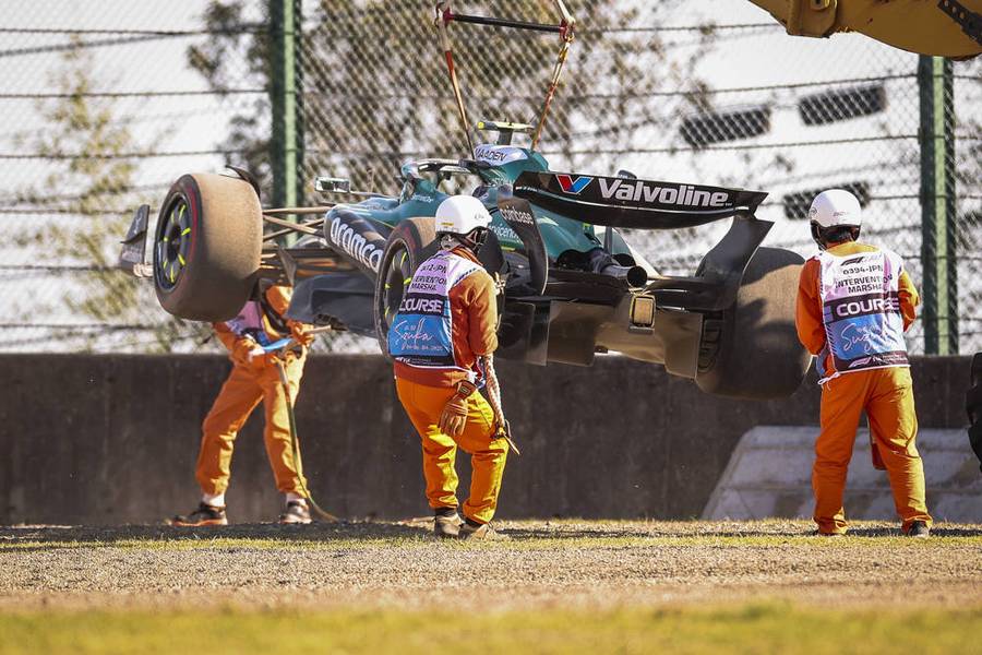 F1-Training wird zum Chaos