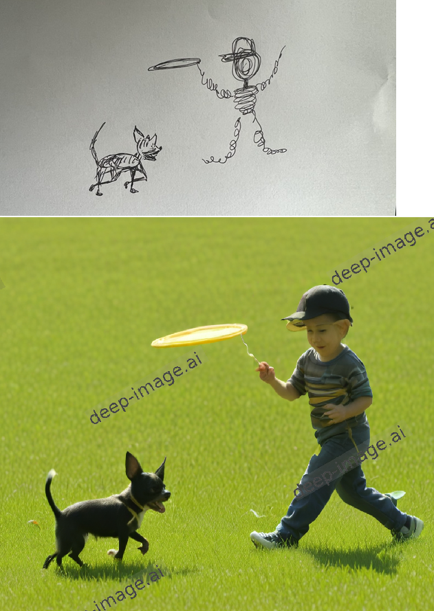 I brought doodles to life with Deep Image, and it's like having a magic ...