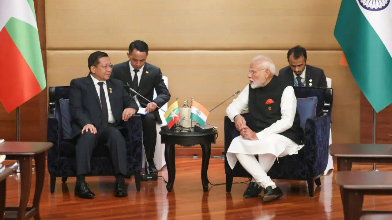 India Stands With Myanmar: PM Modi Meets Junta Chief, Pledges More Aid ...