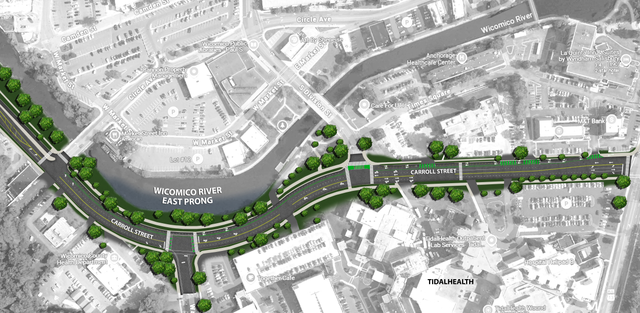 Key Carroll Street stretch to revert to 2 lanes in each direction, make ...