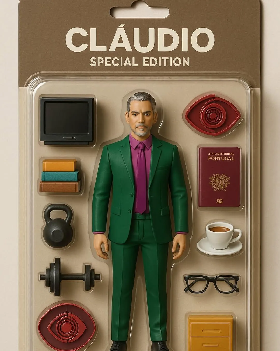 A tendência do momento! Já viu a "versão boneco" de Cláudio Ramos?