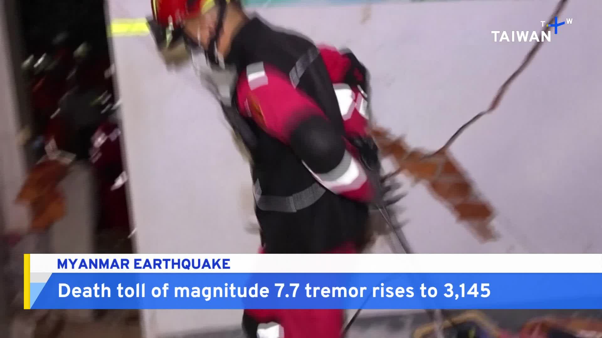 Myanmar Death Toll Rises to 3,100 Following Quake - TaiwanPlus News