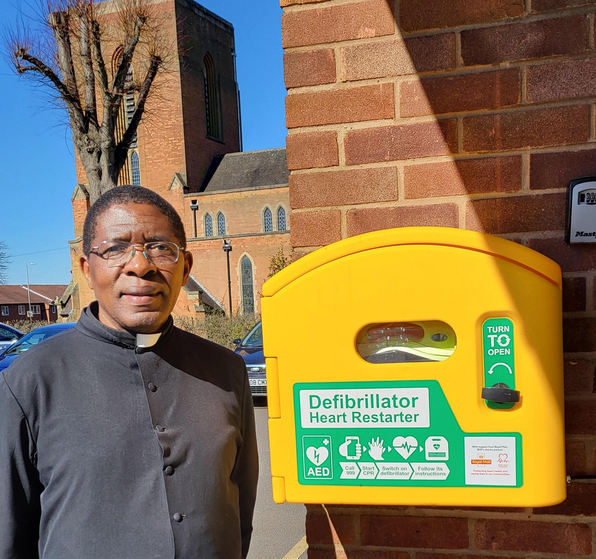Life-saving defibrillator installed in Nuneaton church providing 24 ...