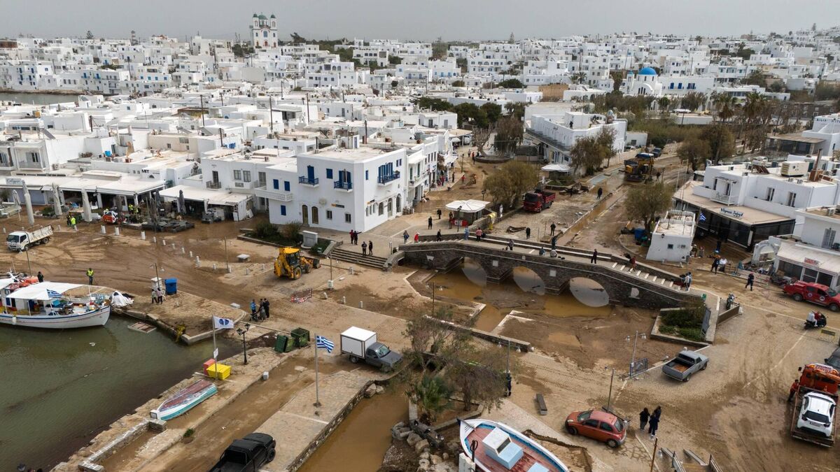 Greece’s Aegean islands reel from ‘lake of mud’ flash floods before ...