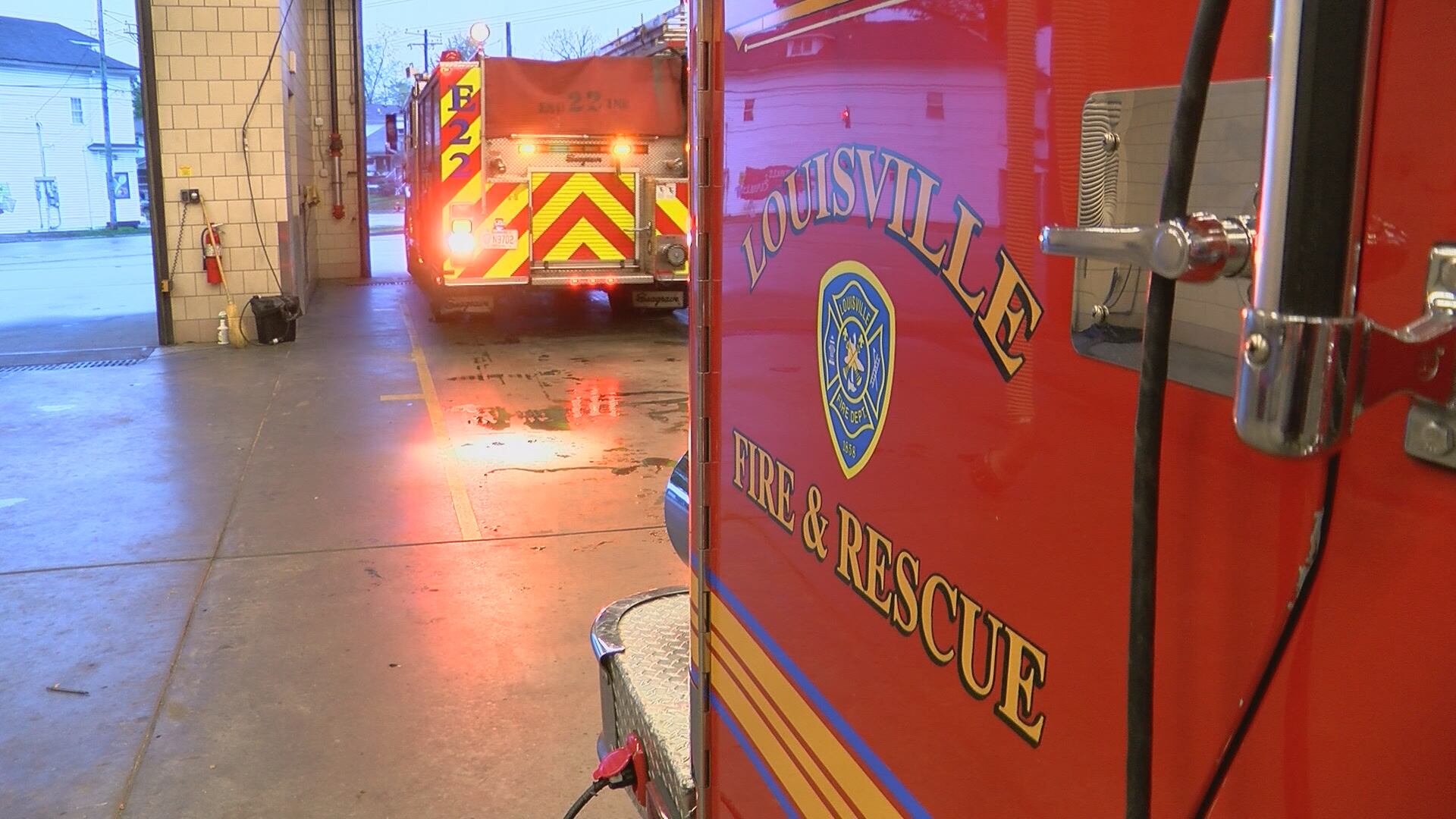 Louisville Fire Department crews make water rescue in Limerick neighborhood