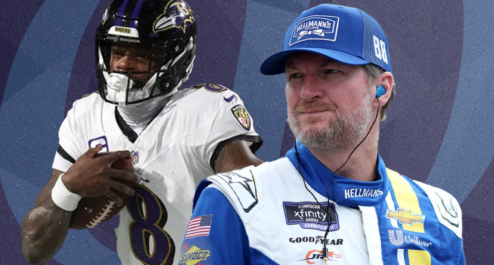 Lamar Jackson fights Dale Earnhardt Jr. in court