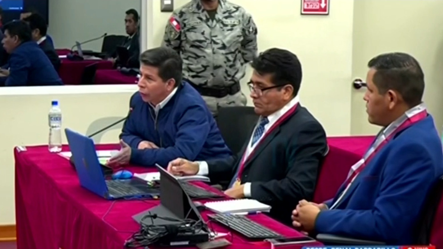 Nuevo altercado de Pedro Castillo en juicio por golpe de Estado