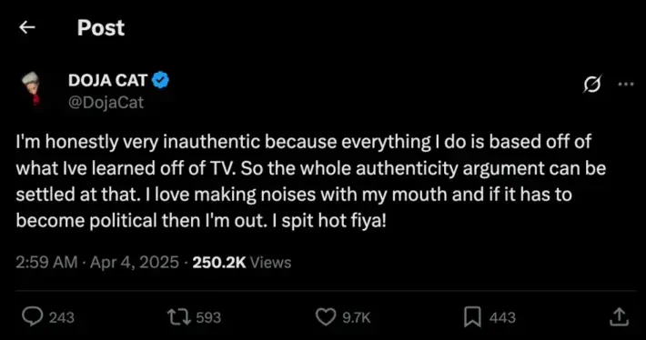 Doja Cat Is “Incredibly Disappointed” With The Narrative People Push ...