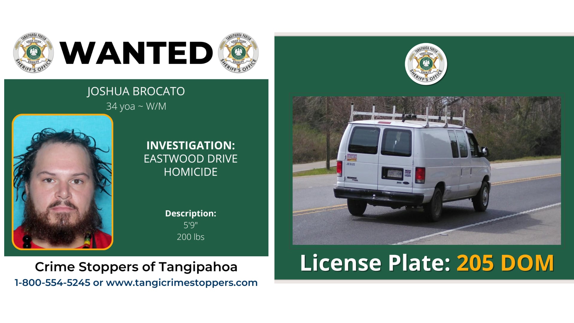 Man, woman found dead in Amite; one sought