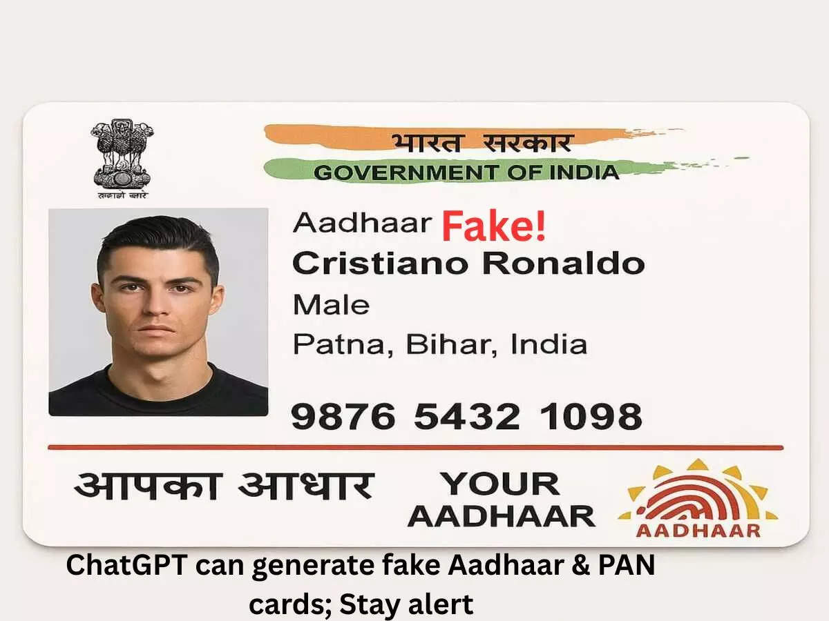 ChatGPT for fake Aadhaar and PAN: The artificial intelligence tool can be misused to generate ...
