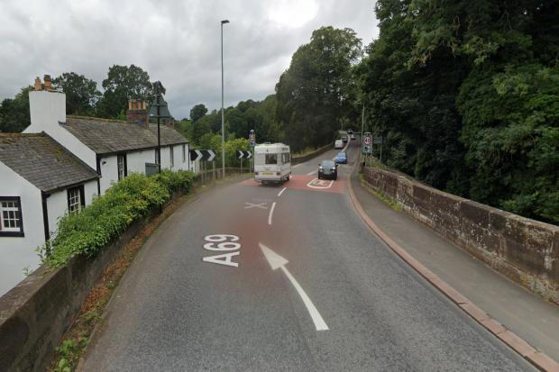 Woman taken to hospital following collision on the A69 at Warwick Bridge