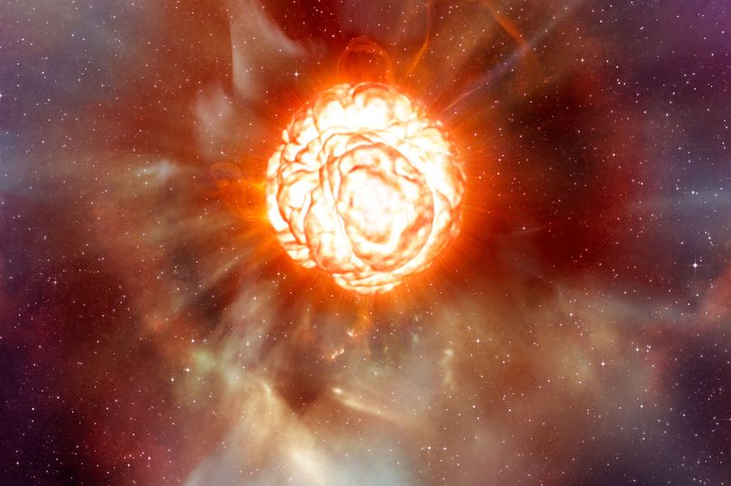 The huge orange star in the night sky that could explode any day