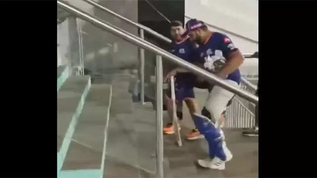Rohit Sharma's knee injury raises concerns as viral video sparks worry