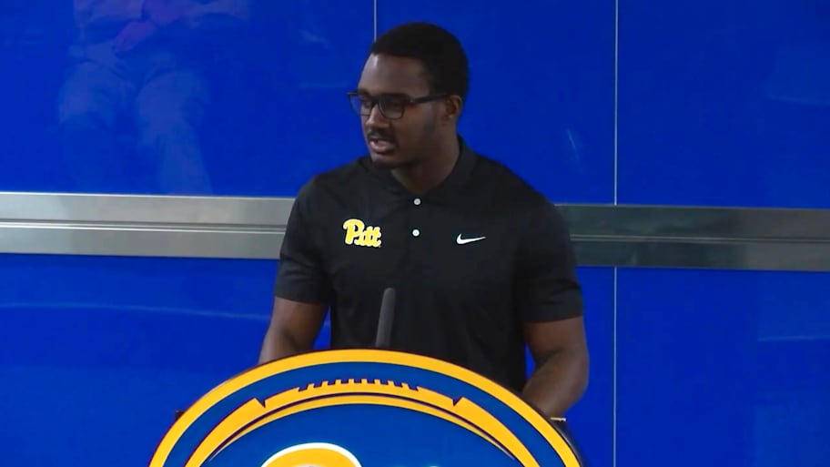 Jeremiah Marcelin Emerging in Stellar Pitt LB Room