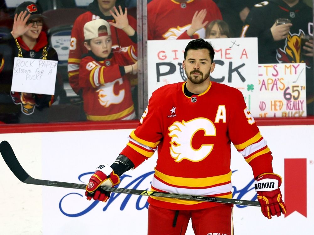 MacKenzie Weegar explains end-of-warmup standoffs: 'I'll wait as long ...