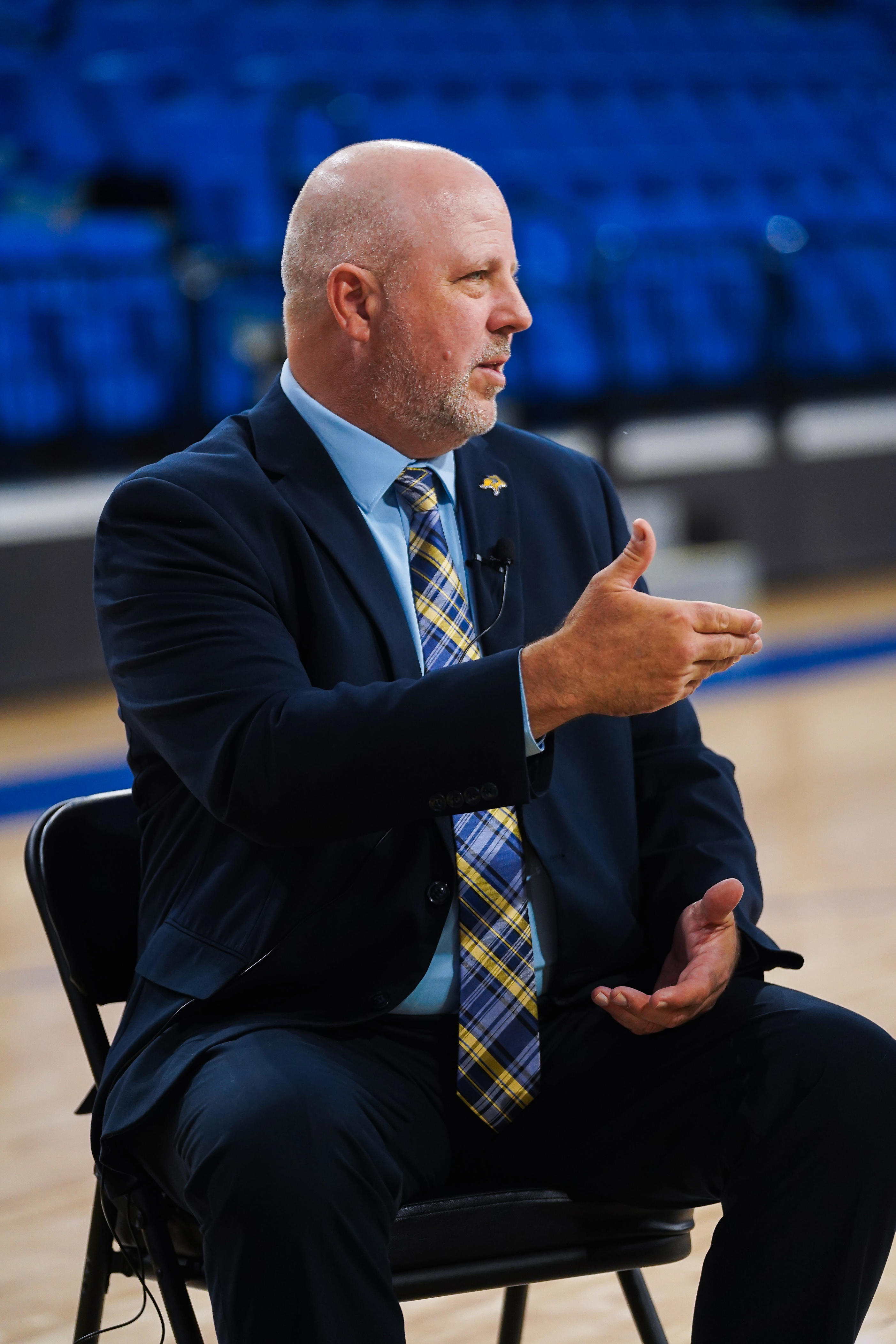 South Dakota State basketball coach Bryan Petersen shares vision for the program