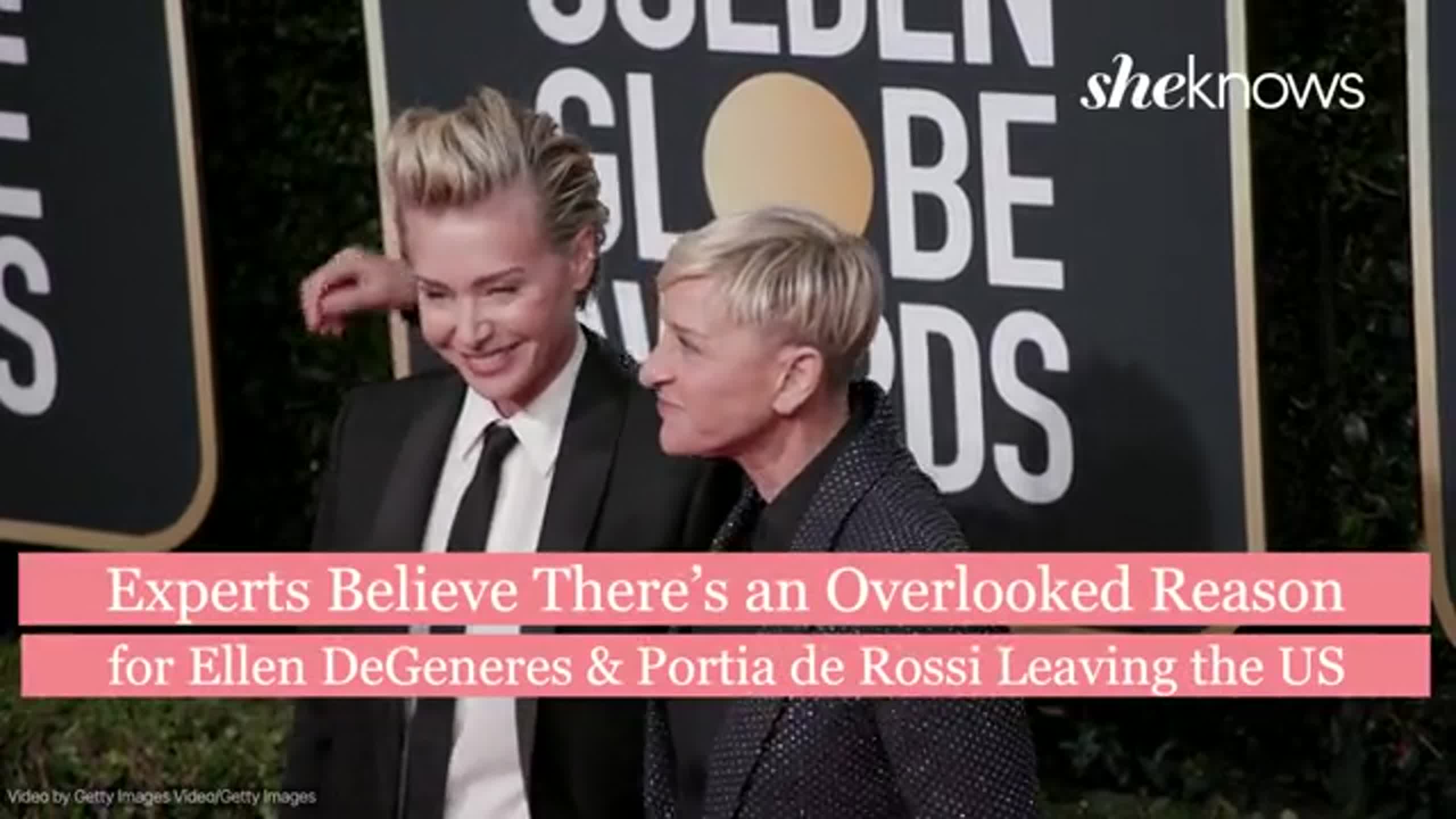 The Real Reason for Ellen DeGeneres & Portia de Rossi's Move to the UK