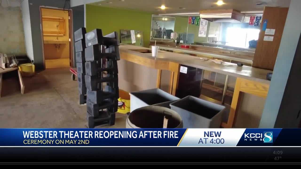 Webster Theater set to reopen nearly 2 years after fire