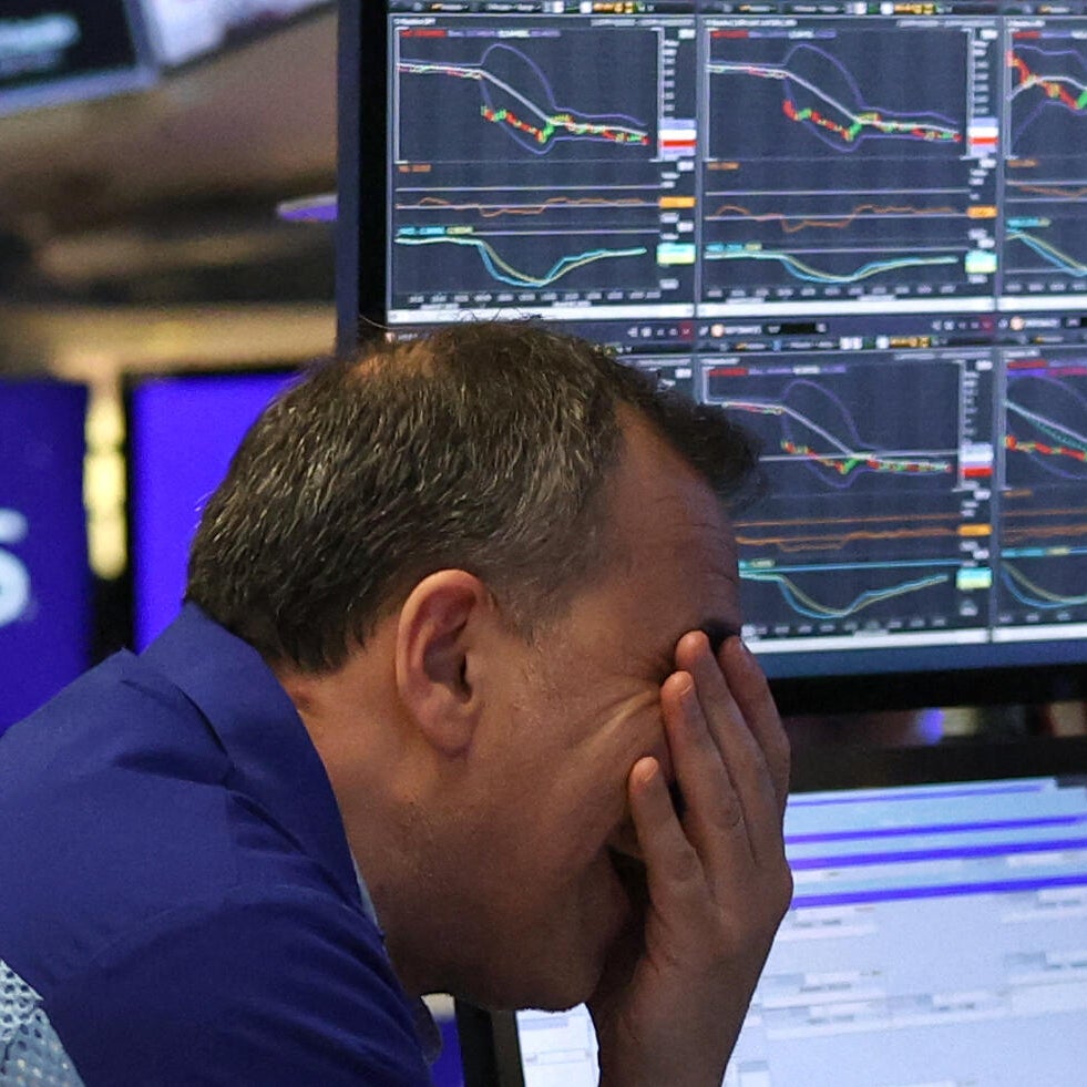 Stock market rout deepens as Dow plunges more than 2,200 points