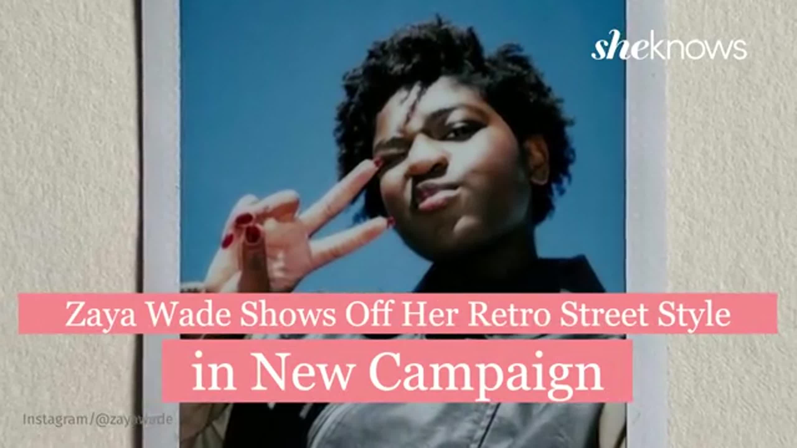 Zaya Wade Shows Off Her Retro Street Style in New Campaign