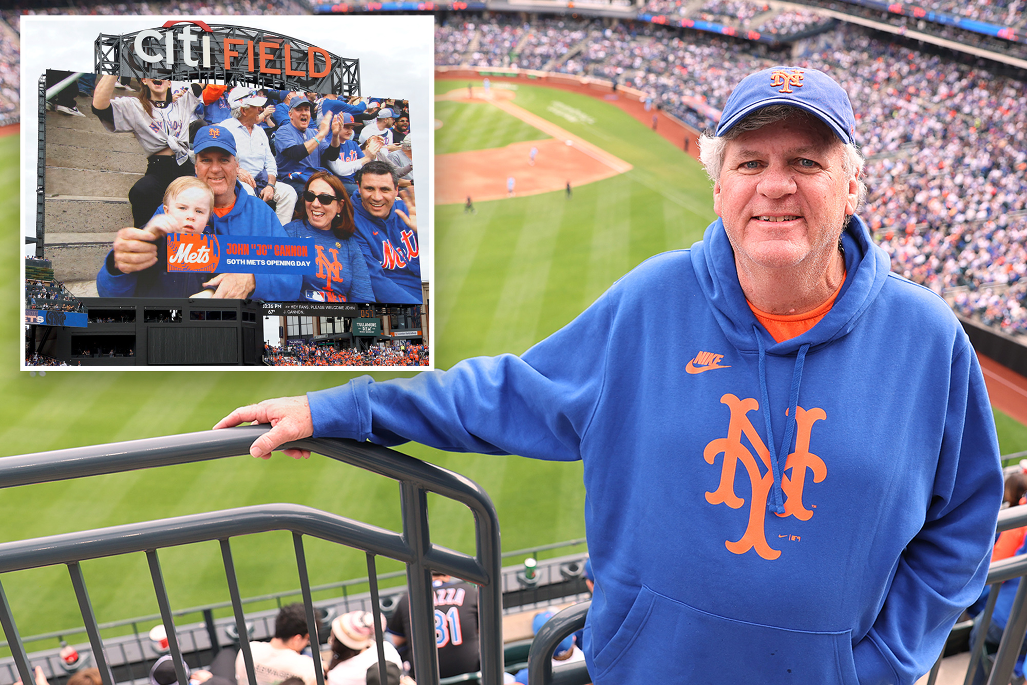 Lifelong Mets fanatic honored by team after attending 50 consecutive home openers