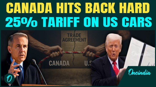 Canada Strikes Back: Carney Slaps 25% Tariff On US Cars Over Trump's ...