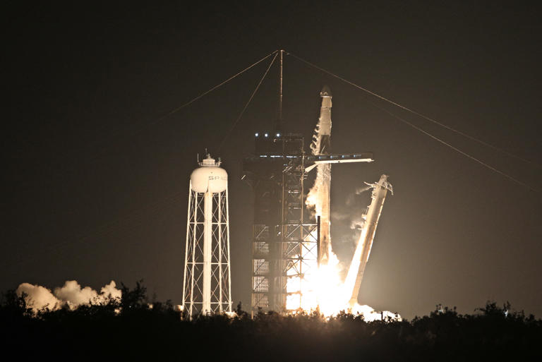 SpaceX's human-spaceflight mission to splashdown near Oceanside Friday