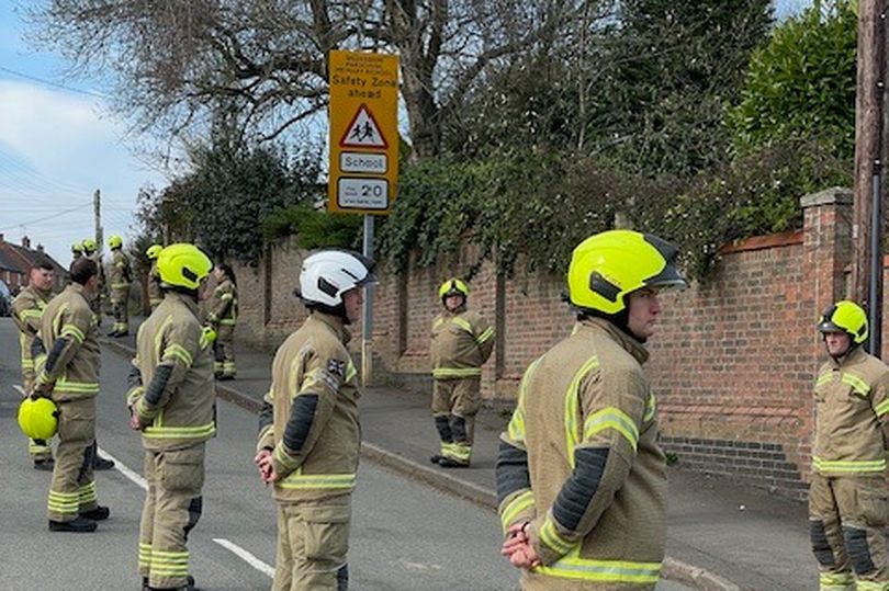 In pictures: Fire service bids final goodbye to fellow firefighter