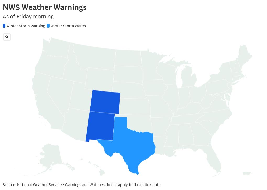 Map Reveals States Facing Spring 'Winter' Storms This Weekend