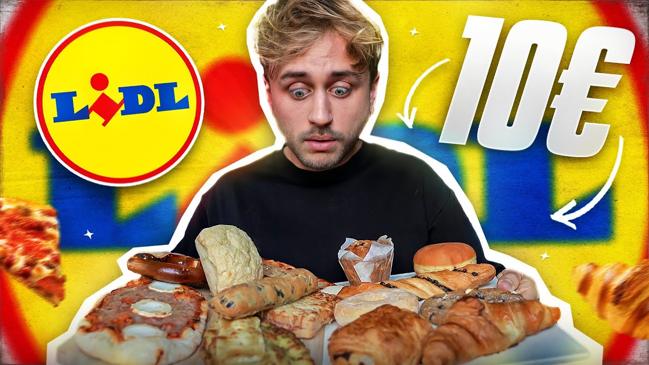 Je DÉVALISE le SNACK LIDL avec 10€ 😱 (Pizza, Cookie, Focaccia…)