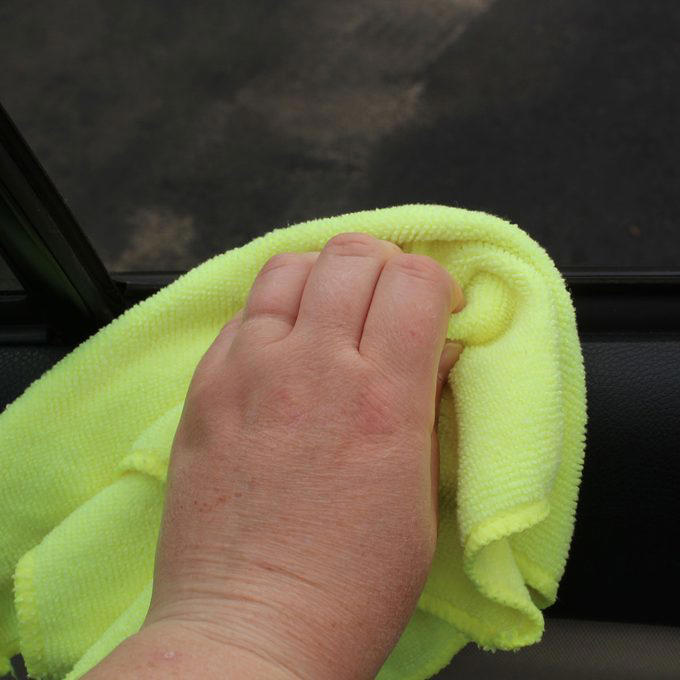 How to temporarily cover a broken car window