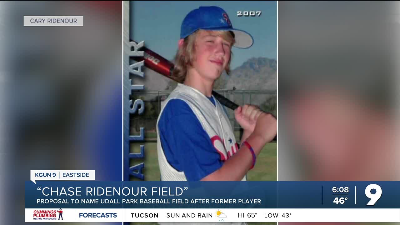 Family seeks to preserve Chase Ridenour's legacy with baseball field ...
