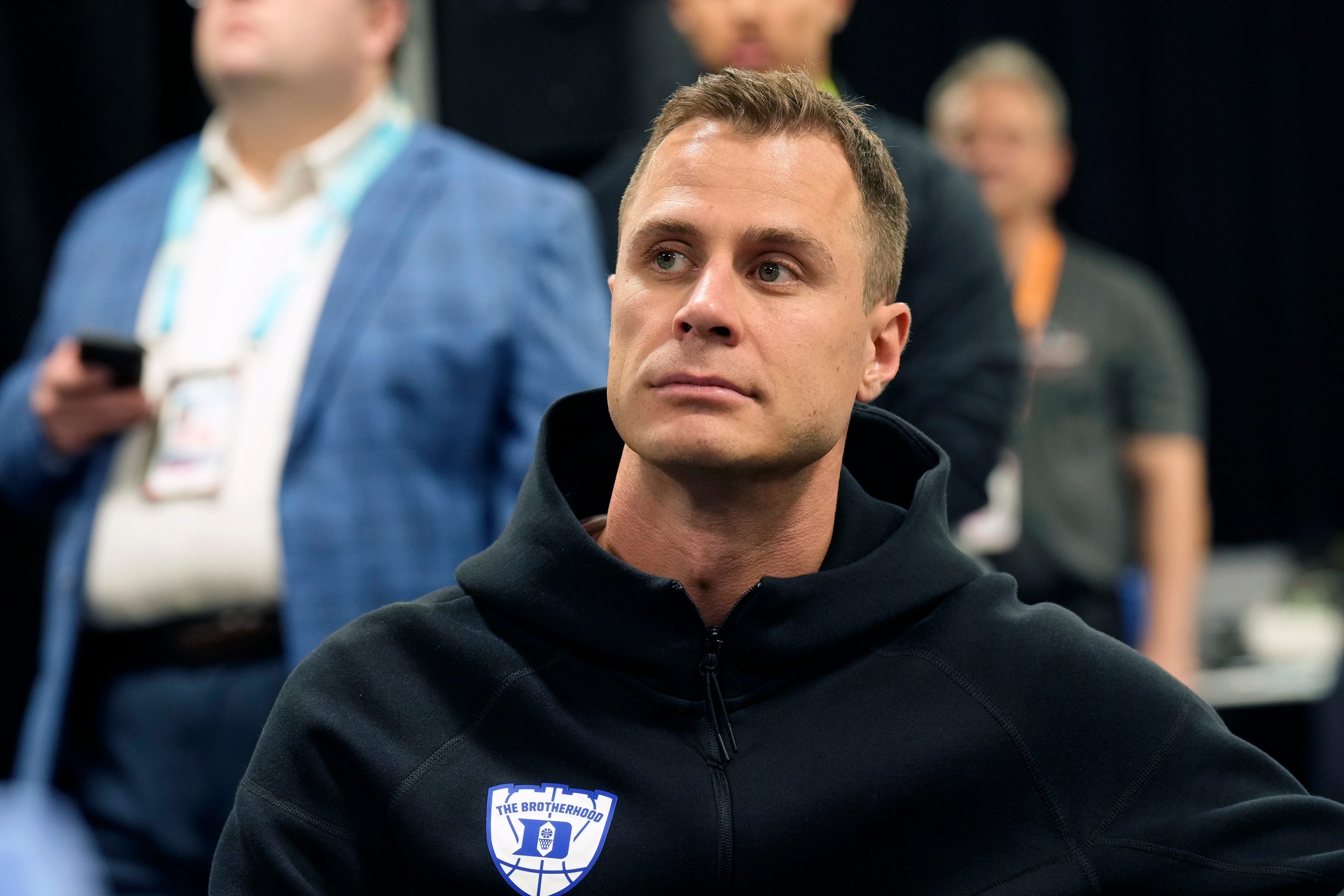 Duke basketball coach Jon Scheyer sounds the siren at Carolina ...