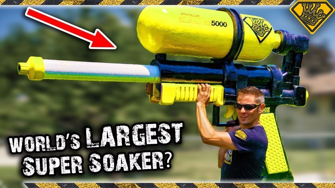 How a giant water gun shoots with incredible power