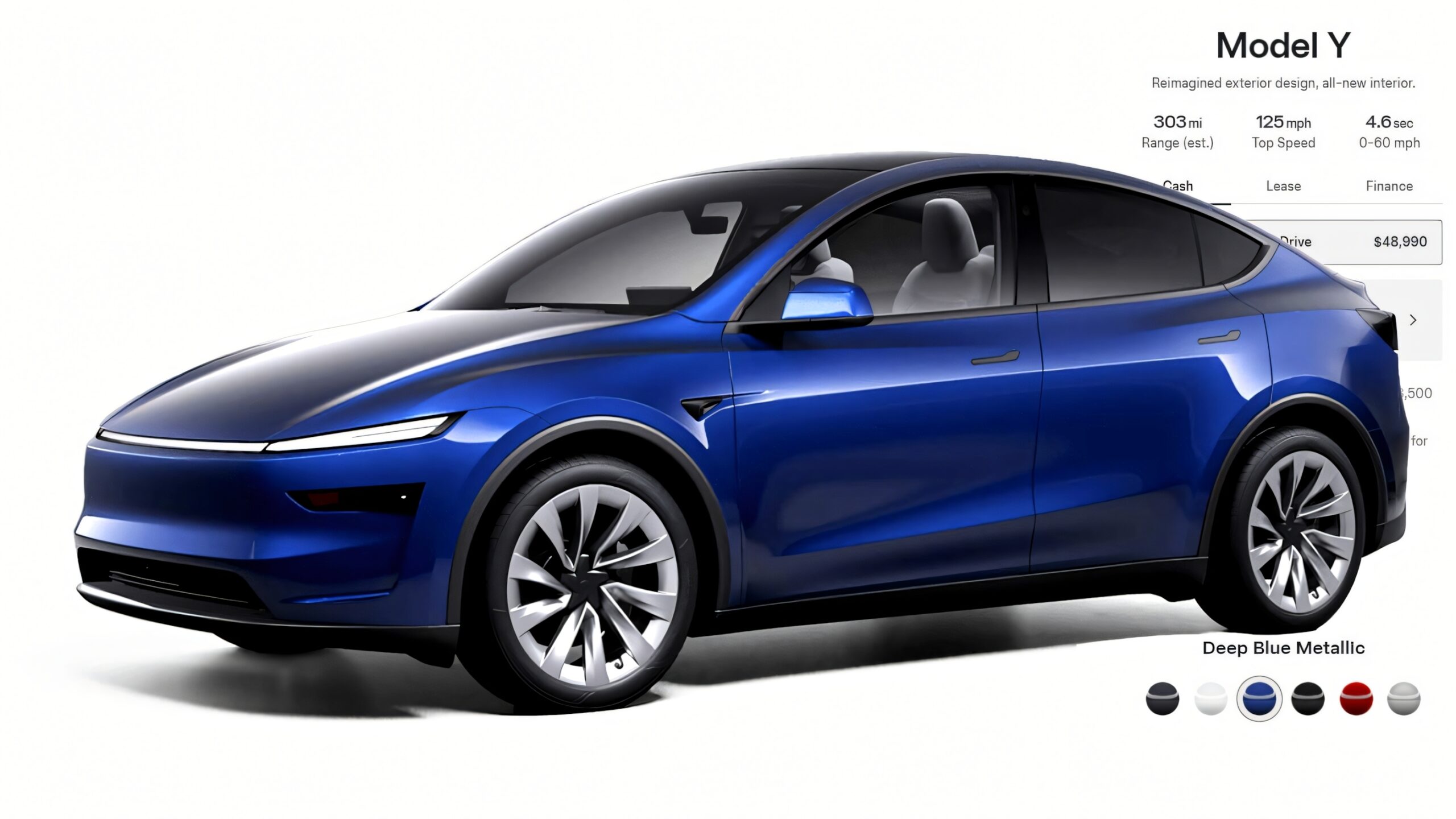 Tesla Finally Launches Cheaper Model Y Juniper From $48,990