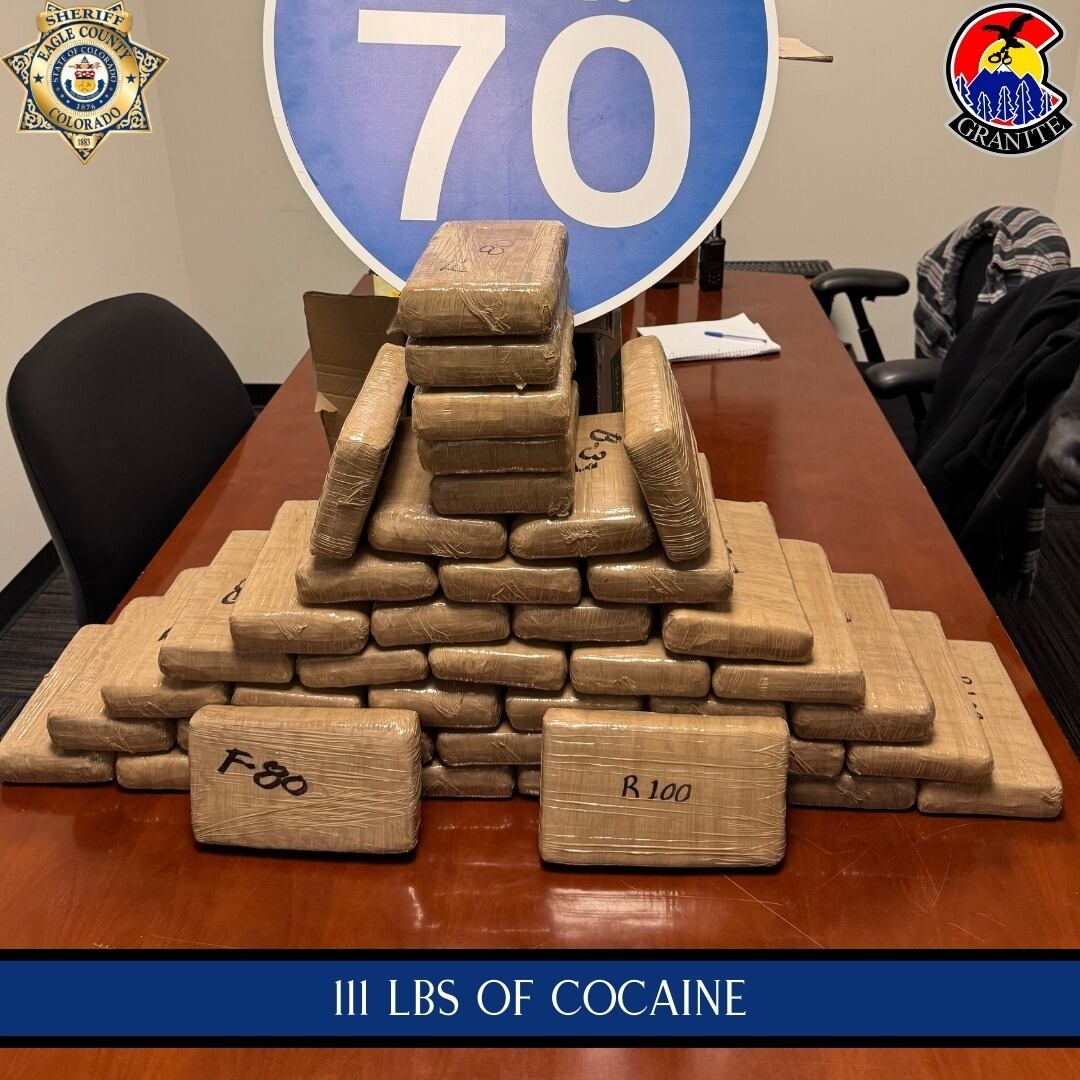 111 pounds of cocaine seized along I-70