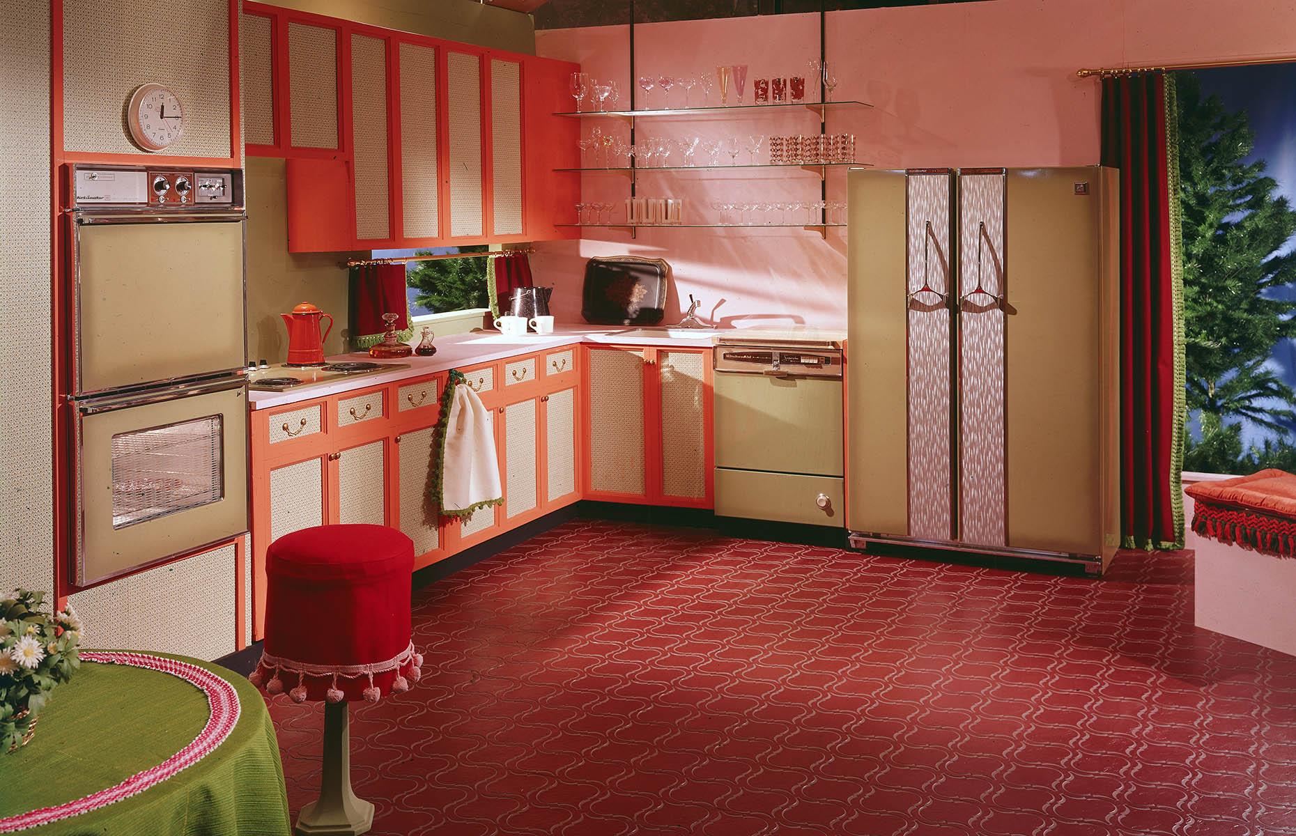 Step inside retro 1970s kitchens with these rare vintage photos